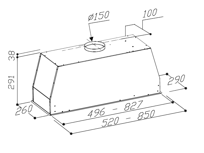 SL927 built-in hood with anti-drop system