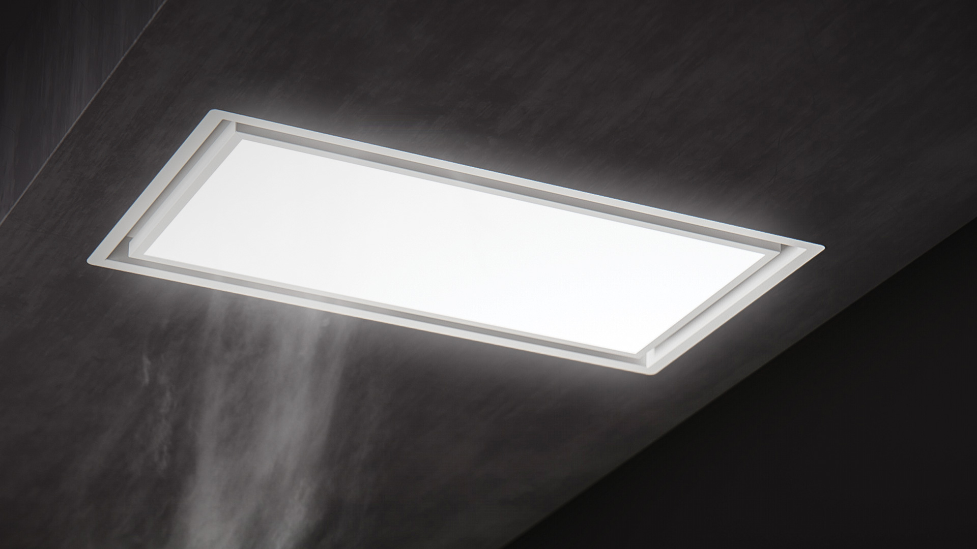 SCREEN Ceiling hood with adjustable light