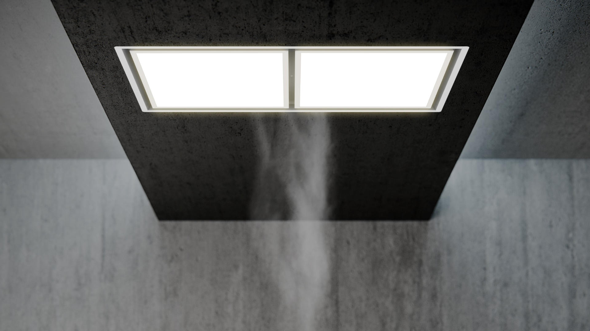 Space saving Sirius Ceiling Hoods, made in Italy