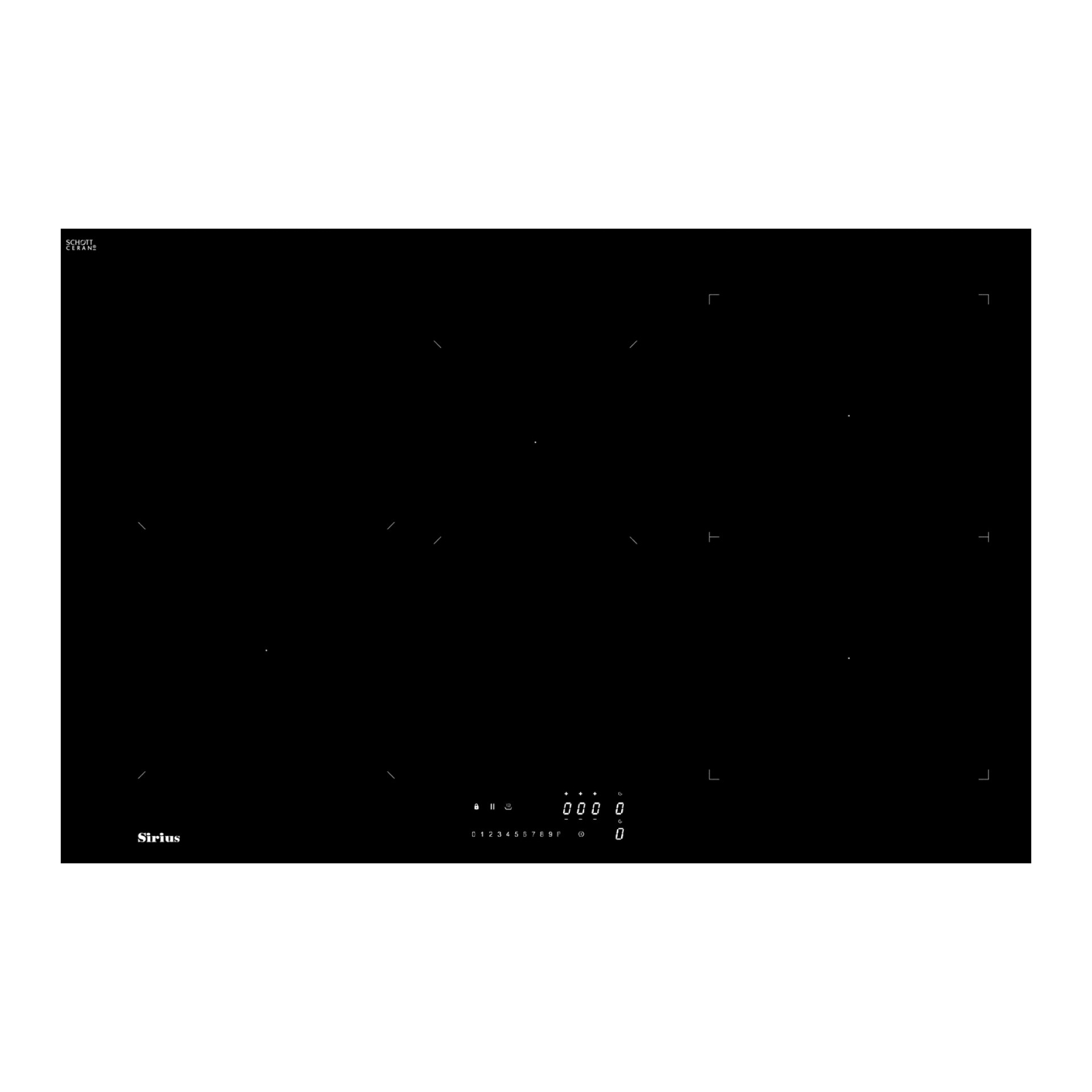 Placa de inducción Sirius cm78 4 zonas