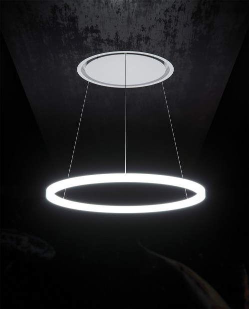 Halo Light, ceiling hood with circular LED light